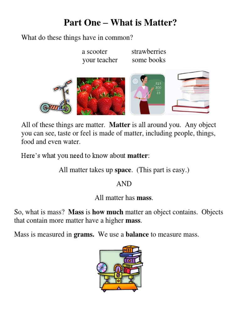 Matter Study Guide | PDF | Matter | Density