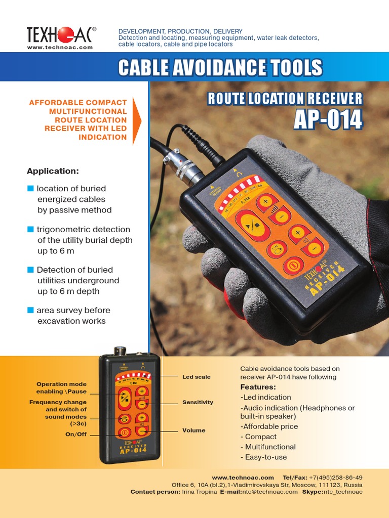 Cable Avoidance Tool Model CBI 116N | PDF | Transmitter | Hertz