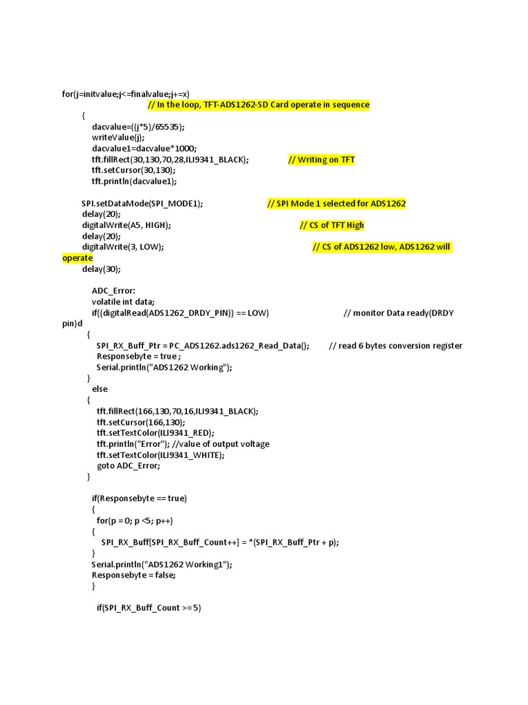 ADS1262 Issue | PDF | Integer (Computer Science) | Analog To Digital ...