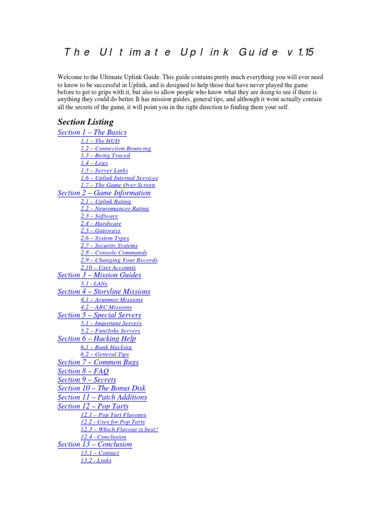 Uplink Guide | PDF | Password | Proxy Server