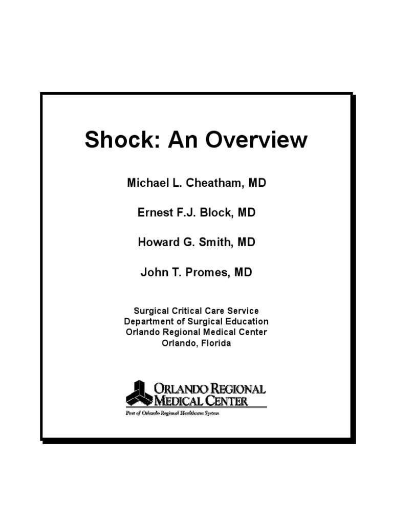 Understanding Shock in Critical Care | PDF | Shock (Circulatory) | Heart