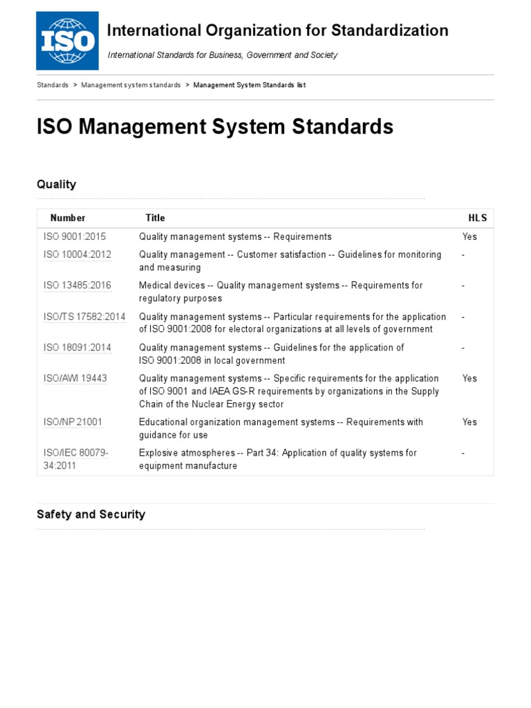 Standards PDF | PDF | Information Security | Quality Management System