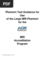 ACR Large Med Phantom GuidanceFinal | PDF | Magnetic Resonance Imaging ...