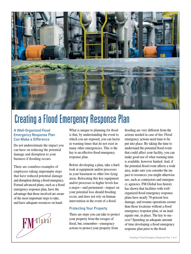 A Well-Organized Flood Emergency Response Plan Can Make A Difference ...