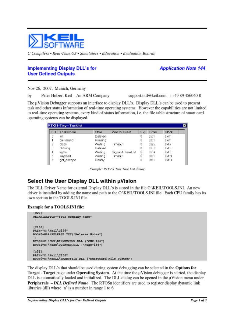 Implementing Display DLL's For User Defined Outputs | PDF | Pointer (Computer Programming ...