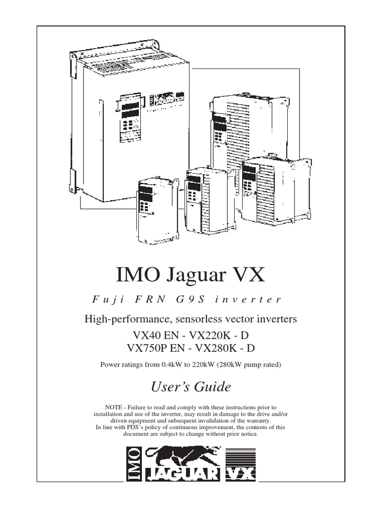 Fuji G9 IMO VX Manual | PDF | Power Inverter | Power Supply
