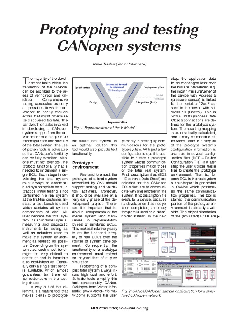 CANopen System Prototyping Guide | PDF | Computing | Areas Of Computer Science