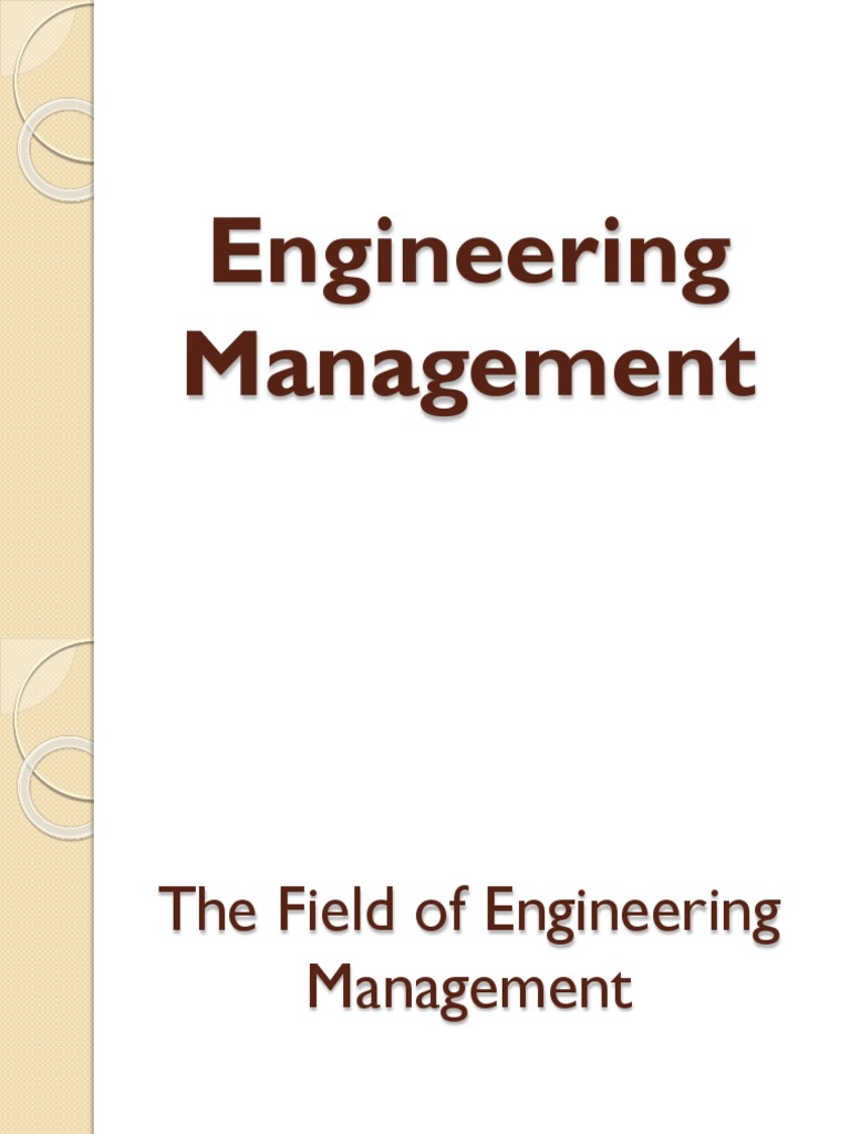 Overview of Engineering Management | PDF | Engineering | Academic Degree