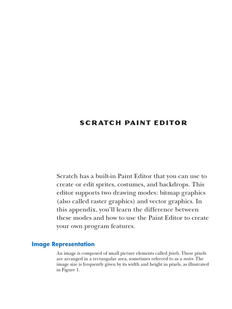 Scratch Paint Editor | PDF | Image Processing | Imaging