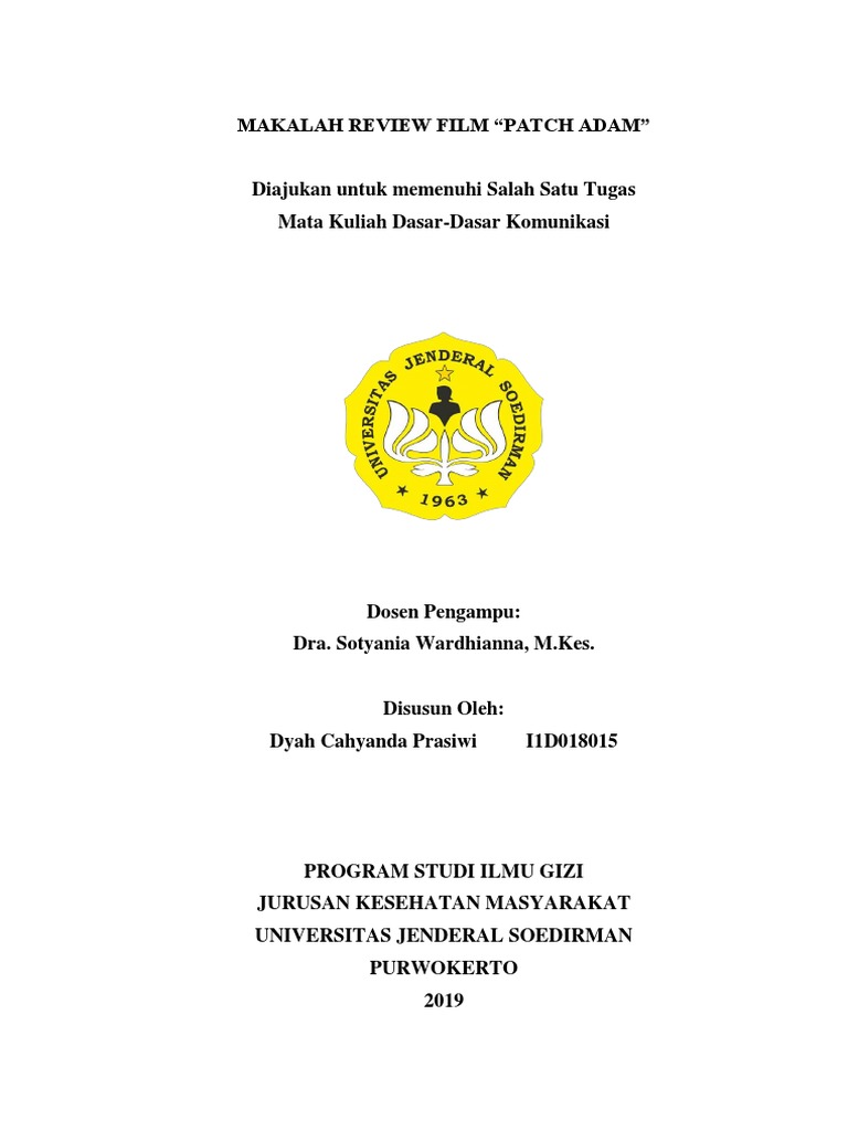 Makalah Review Film Patch Adams | PDF