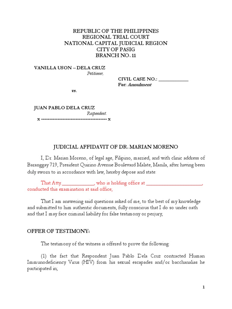 JA Expert Witness Template | PDF | Hiv | Diagnosis Of Hiv/Aids