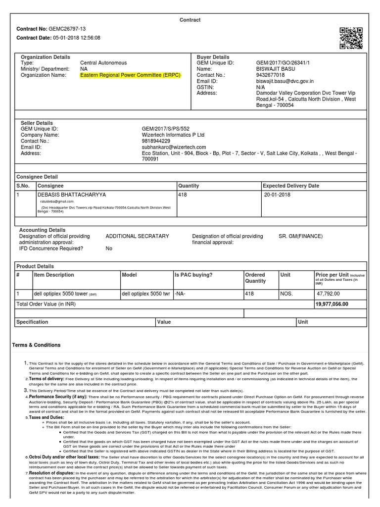 Gem Contract 311793 | PDF | Value Added Tax | Taxes