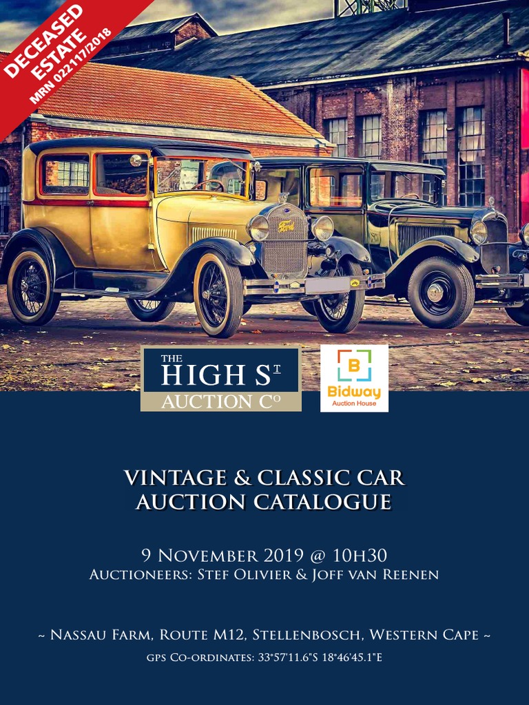 Vintage Classic Car Auction Catalogue | PDF | Financial Transaction | Buick