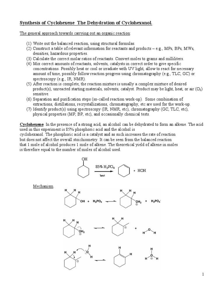 Cyclohexene | PDF | Gas Chromatography | Distillation