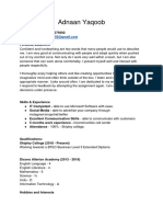 Sample CV - Fake Resume | PDF