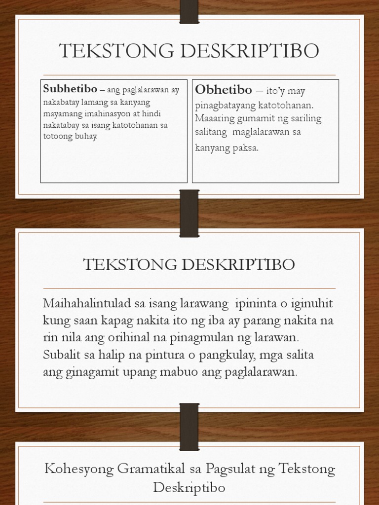 Tekstong Deskriptibo | PDF