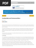 PACFA Code of Ethics | PDF | Psychotherapy | Confidentiality