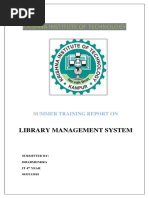 Synopsis of Library Management System | PDF | Relational Database ...
