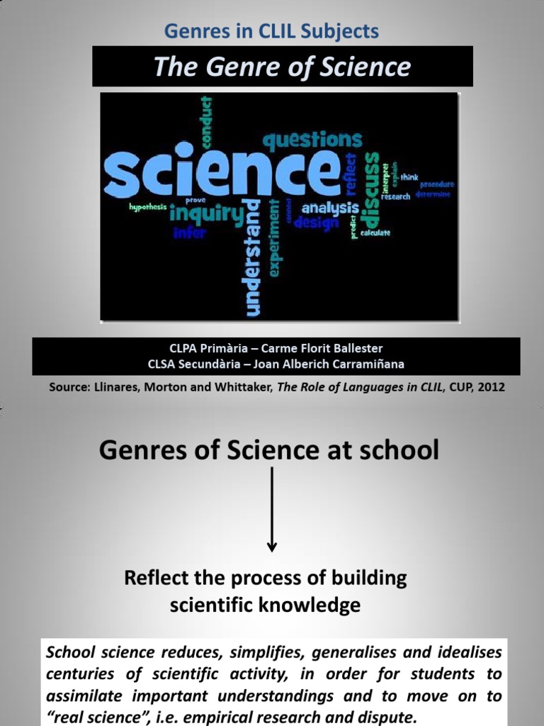 The Genre of Science: Genres in CLIL Subjects | PDF | Flowers | Vertebrates