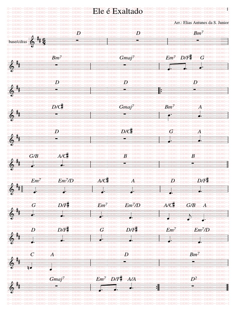 Ele e Exaltado Arr - Juninho PDF | PDF