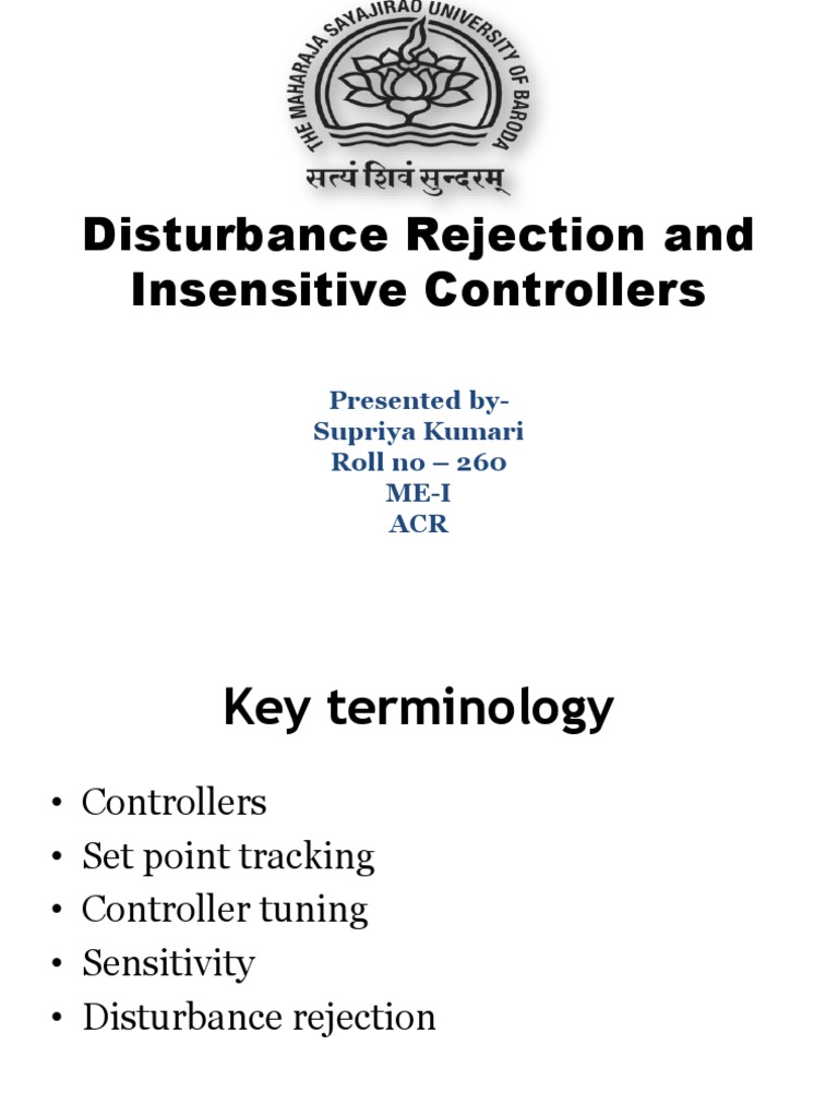 Disturbance Rejection | PDF | Control Theory | Analysis