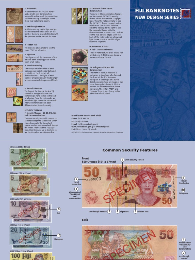 FIJI 2007 Banknotes | PDF | Banknote | Foreign Exchange Market