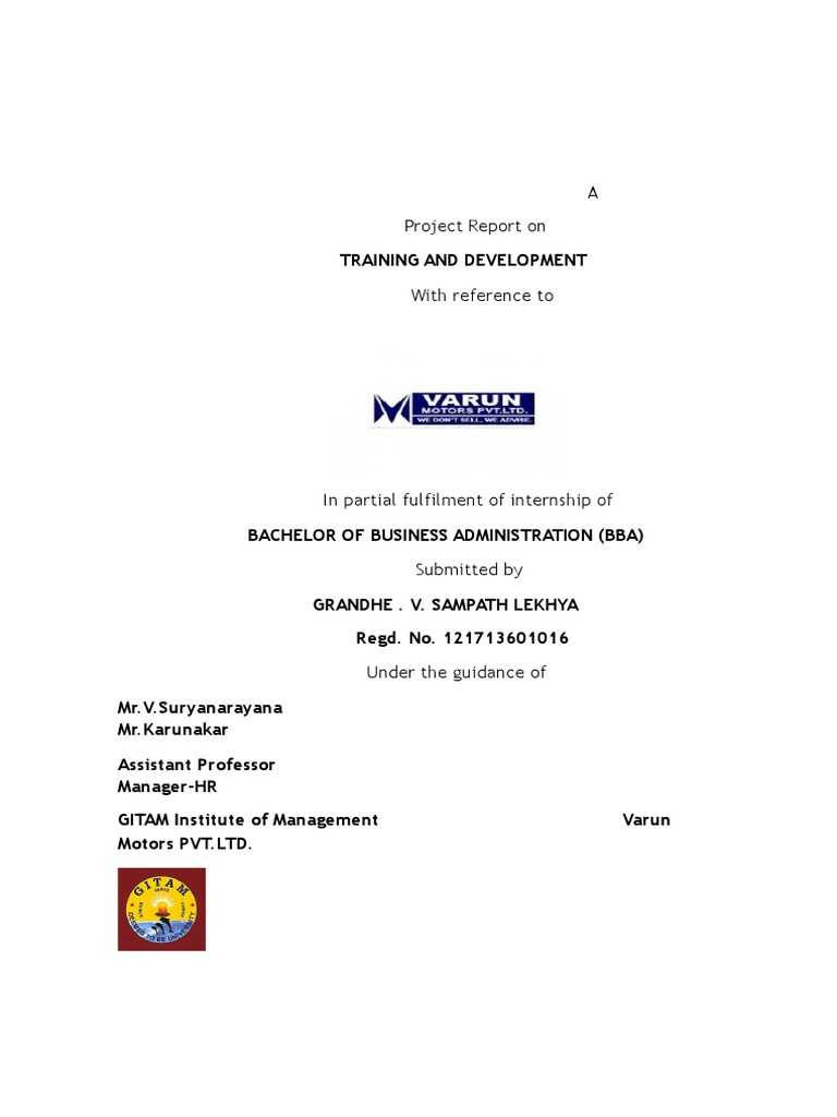 Varun Report WCM | PDF | Employment | Car