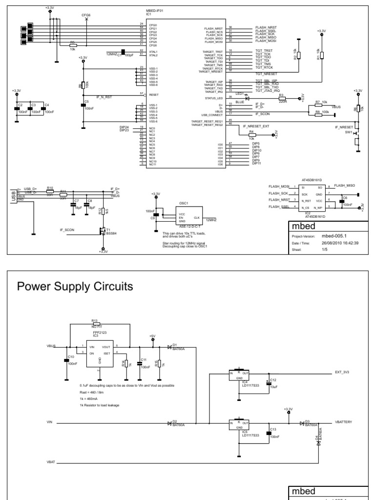 LPC1768 Schematic and Pinout Details | PDF