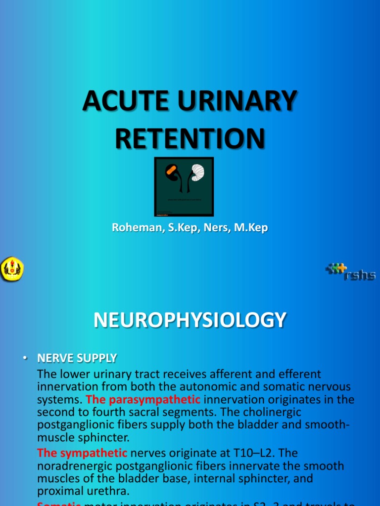 Acute Urinary Retention | PDF | Urination | Urinary System