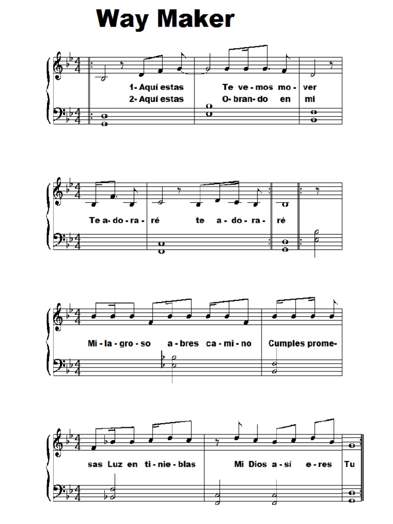 Way Maker Piano | PDF