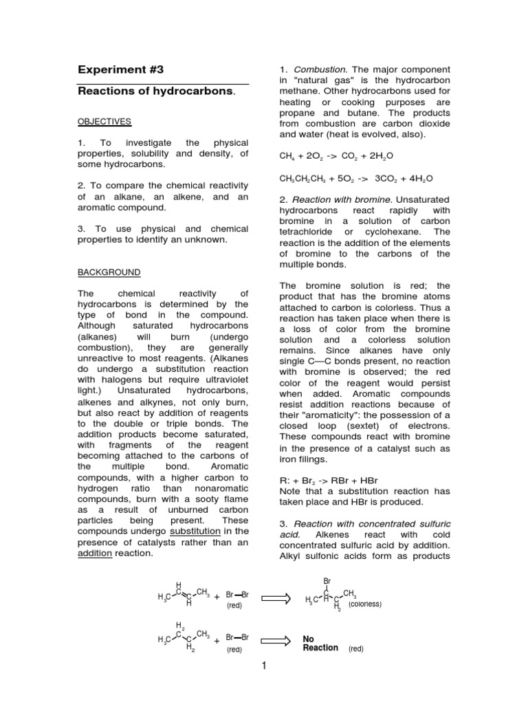 Organic Chemistry (Hydrocarbon) | PDF | Alkene | Hydrocarbons