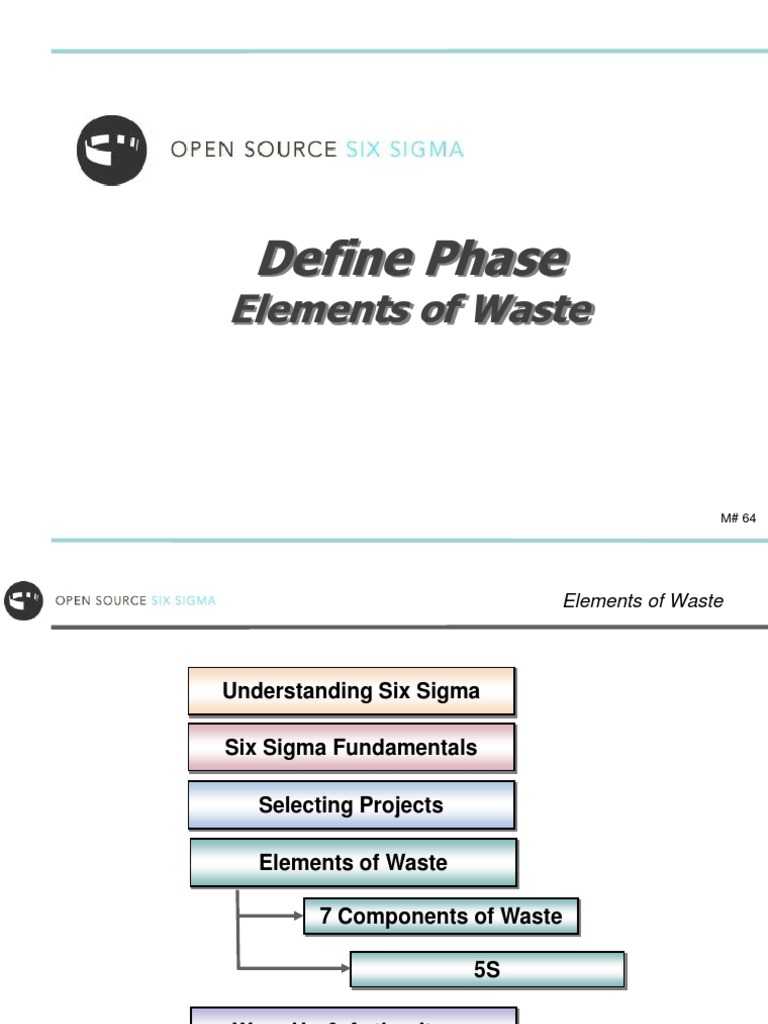 4 Define Elements of Waste v10 3 | PDF | Lean Manufacturing | Six Sigma