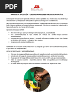 Lavaojos - Instrucciones de Uso | PDF | Agua