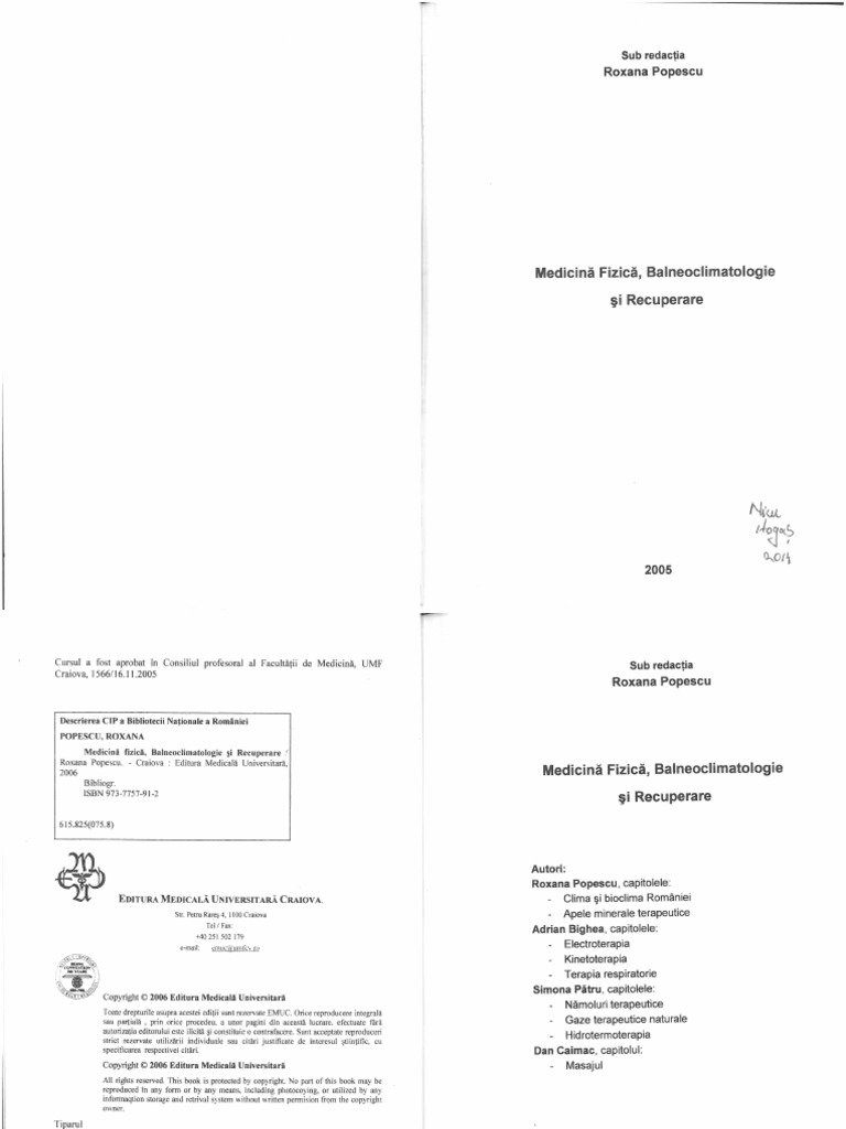Curs Medicina-fizica-balneoclimatologie-si-recuperare-de-Roxana-Popescu ...