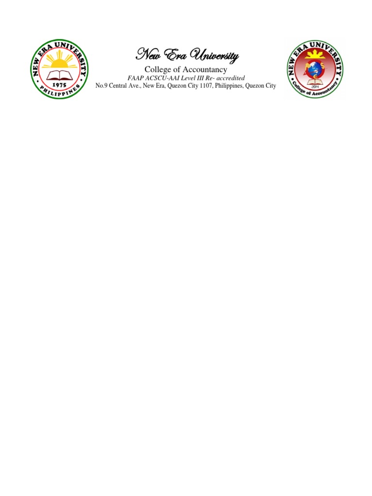 New Era University Front Page | PDF