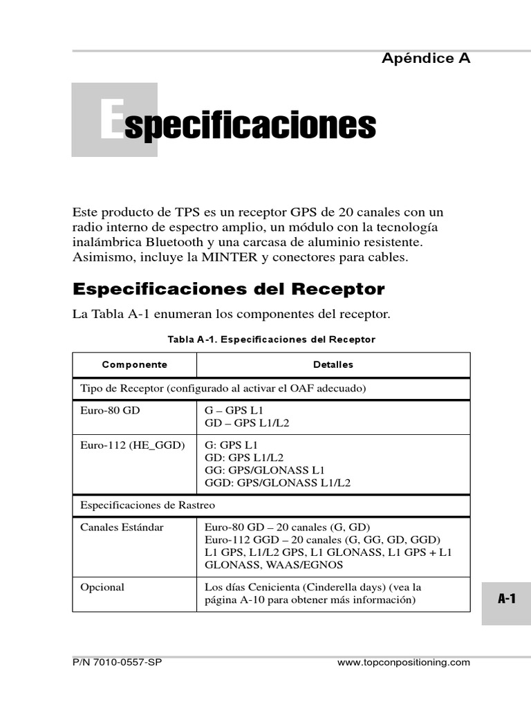 Topcon Hiper Lite - Lite + | PDF | Sistema de Posicionamiento Global | USB