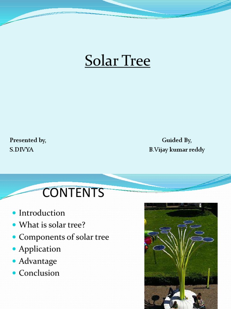 Solar Tree | PDF | Technology & Engineering