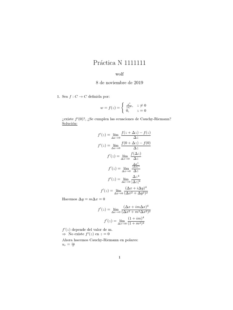 Variable Compleja | PDF | Cálculo | Análisis complejo