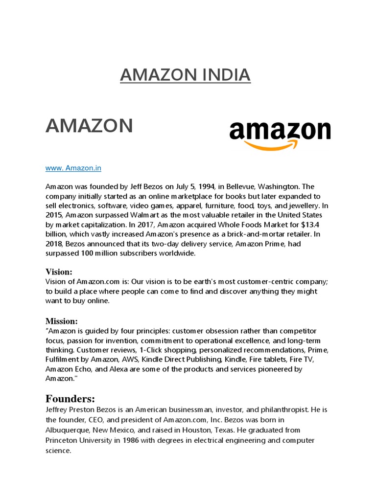 An In-Depth Look at Amazon's Operations, Products, and Vision in India ...