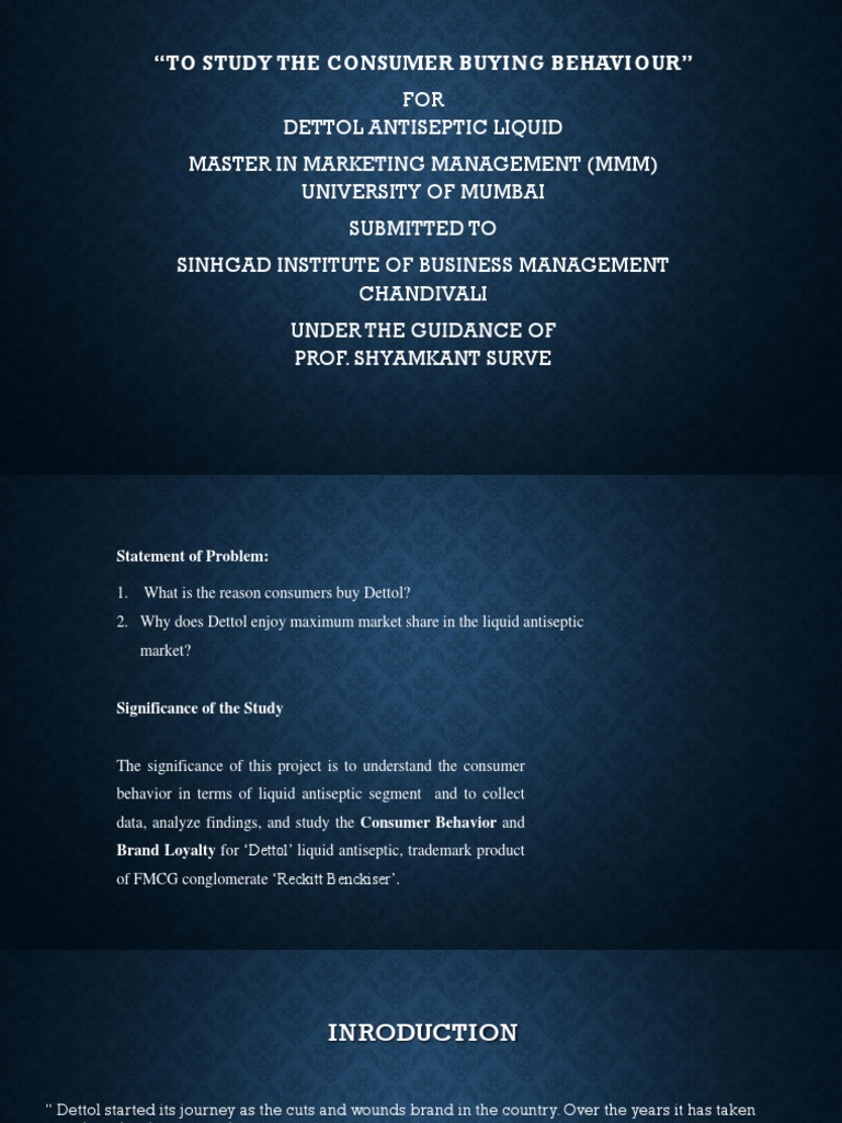 To Study The Consumer Buying Behaviour | PDF | Brand | Consumer Behaviour