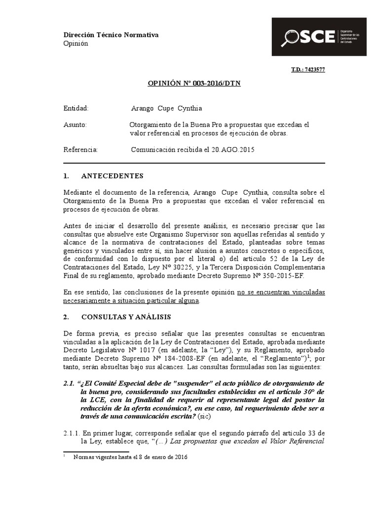 Opinion Osce | PDF | Regulación | Gobierno