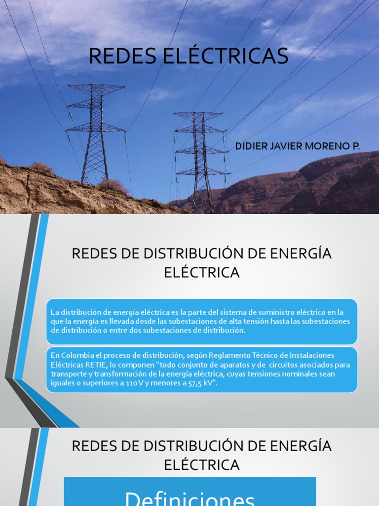 REDES ELÉCTRICAS.pptx | PDF | Transmisión de energía eléctrica | Red ...