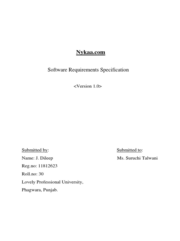 Software Requirements Specification | PDF | Payments | World Wide Web