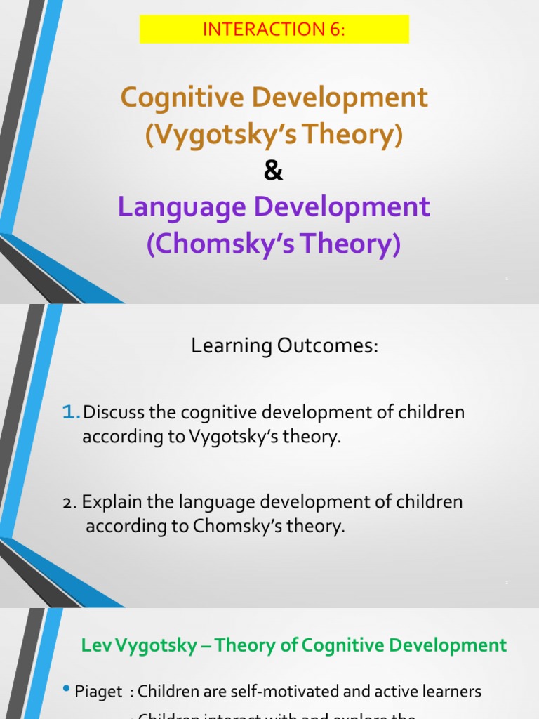 Vygotskys and Chomskys Theory | PDF | Cognitive Development | Language ...