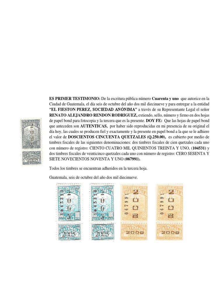primer testimonio primer testimonio