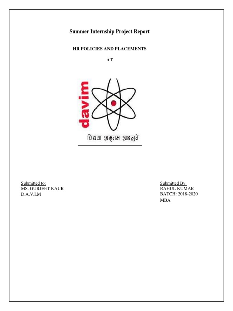 Summer Training Report Whirlpool Rahul | PDF | Business | Computing And ...