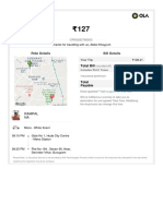 Sample of Ola Bill For Edit | PDF | Invoice | Services (Economics)