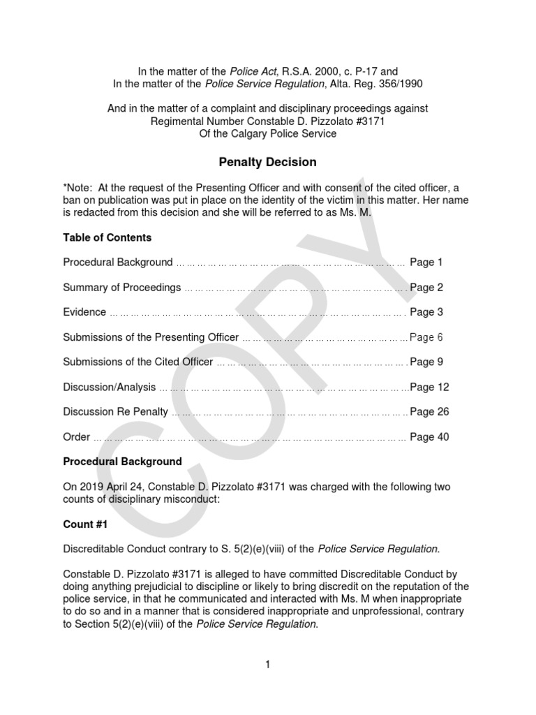 Penalty Decision Amended | PDF | Police Officer | Police