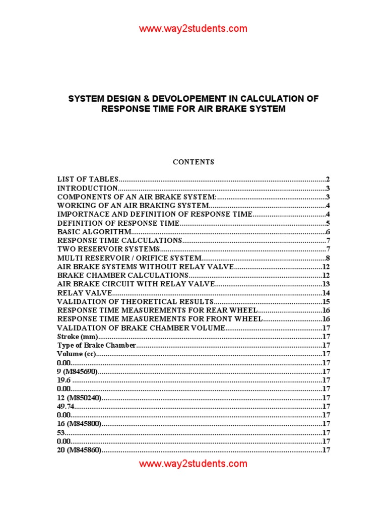 Air Brake System | PDF | Brake | Valve