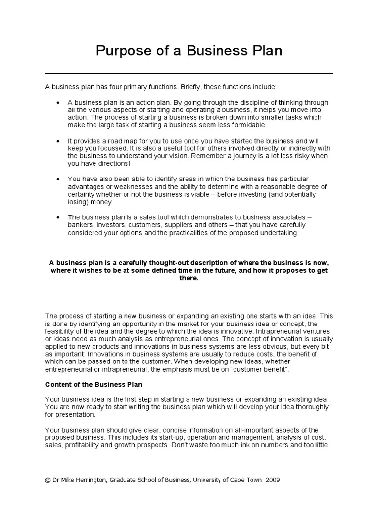 purpose-of-a-business-plan-notes-2009-pdf-market-segmentation
